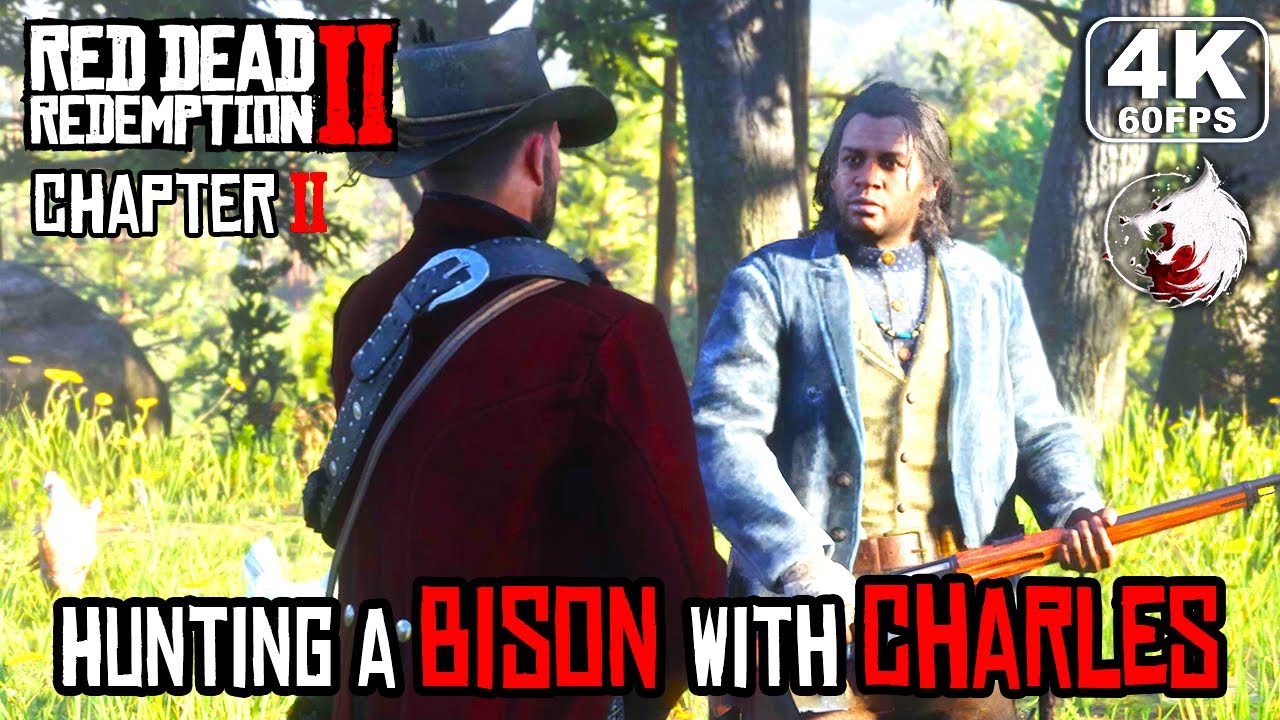 Red Dead Redemption 2 Hunting A Bison With Charles - Walkthrough HD ...