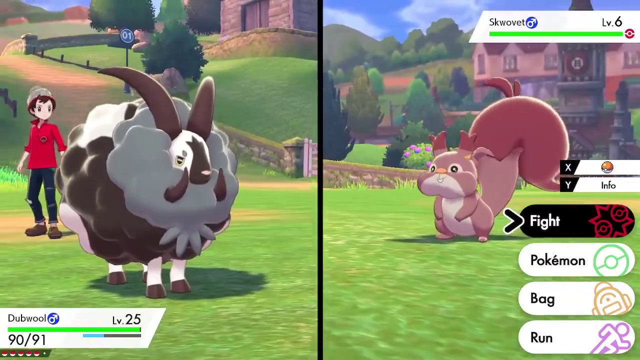 Skwovet Shiny1 - Fourth Shiny(Shiny Enconter Shiny)(ขณะที่เจอบนแมฟ ...