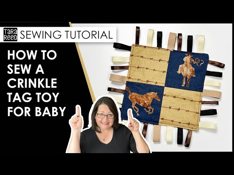How to Sew a Crinkle Tag Toy for Baby
