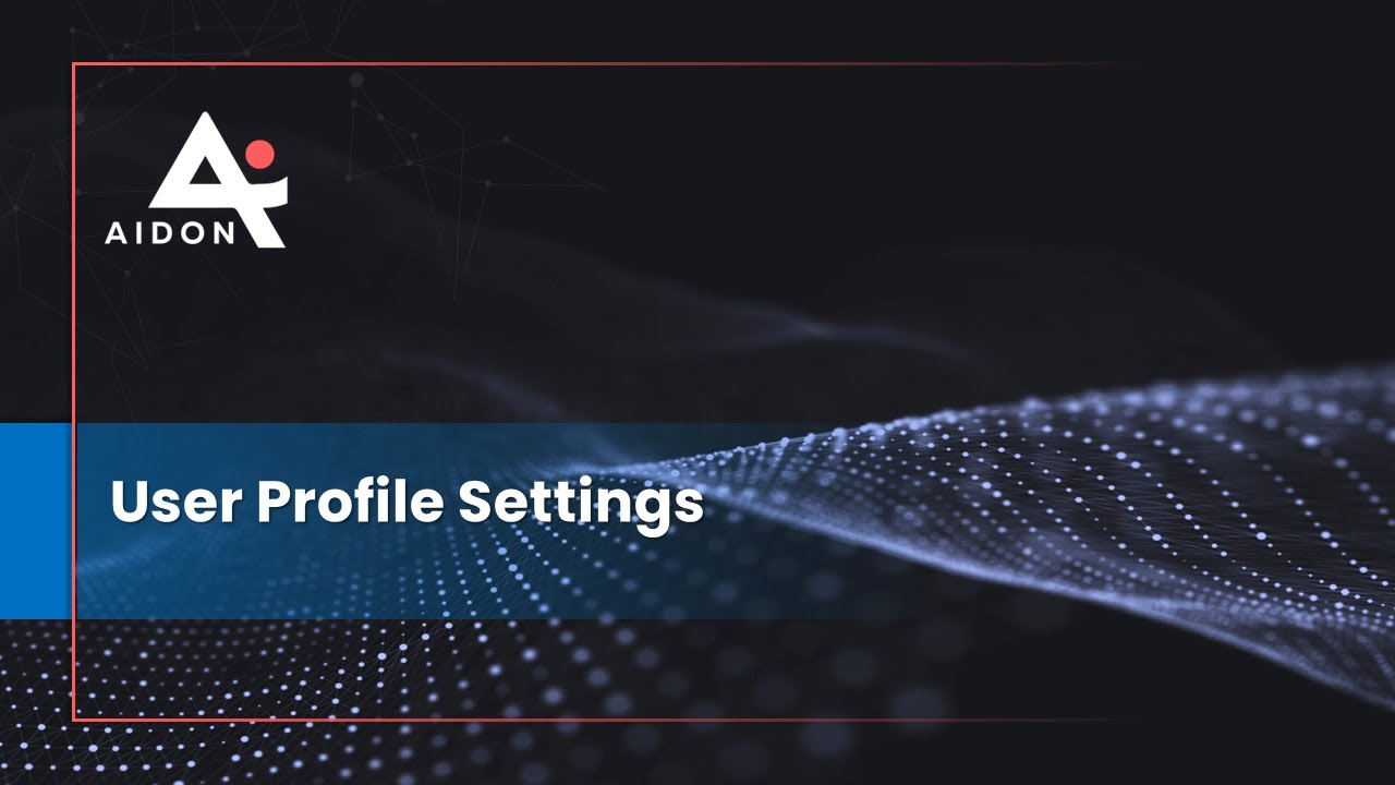 User Profile Settings - A Quick Guide - YouTube