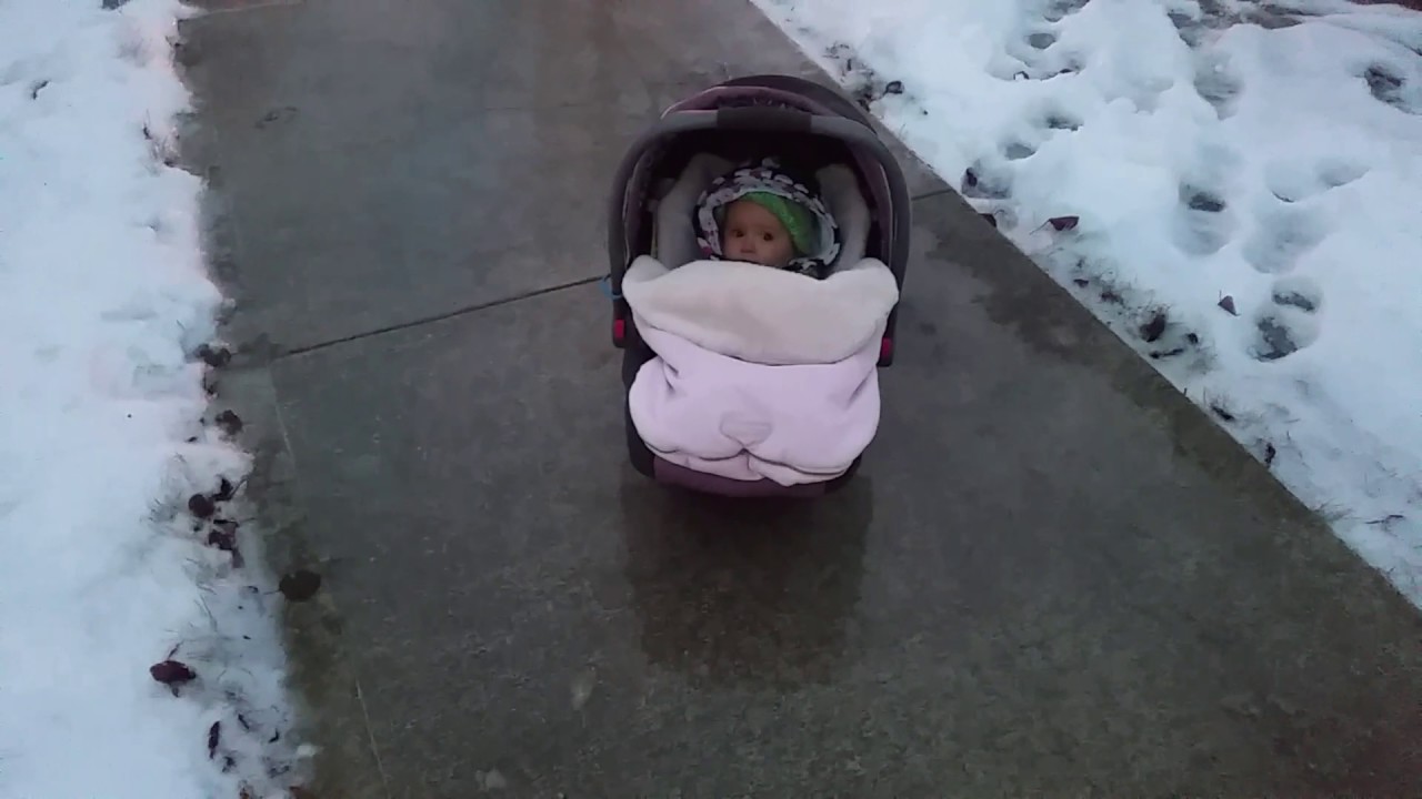 Baby Curling with Teagan on the ice. - YouTube