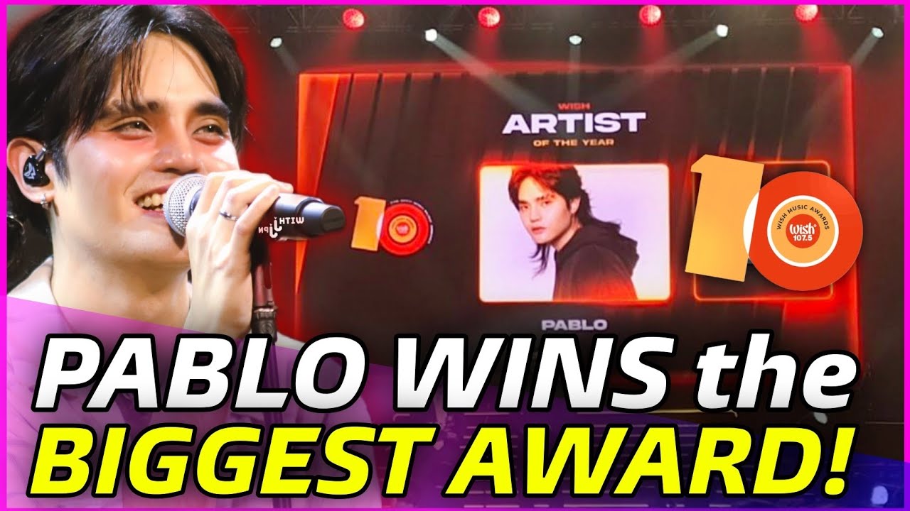 PABLO MAKES HISTORY as the FIRST PPOP Artist to win ARTIST OF THE YEAR ...