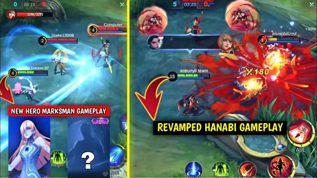 UPCOMING REVAMPED HANABI GAMEPLAY | NEW MARKSMAN HERO GAMEPLAY & MORE ...