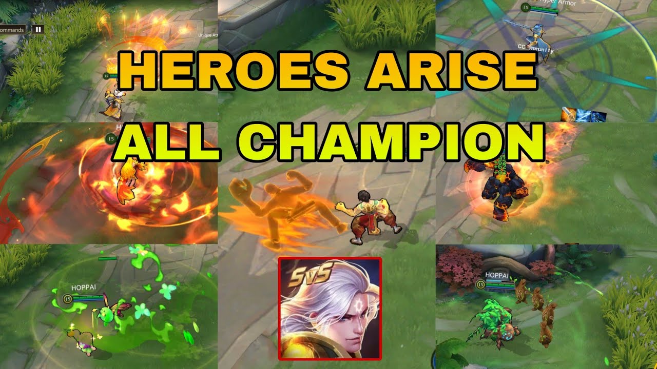 HEROES ARISE ALL HEROES AND SKILLS TEST l HEROES ARISE GAMEPLAY AND ...