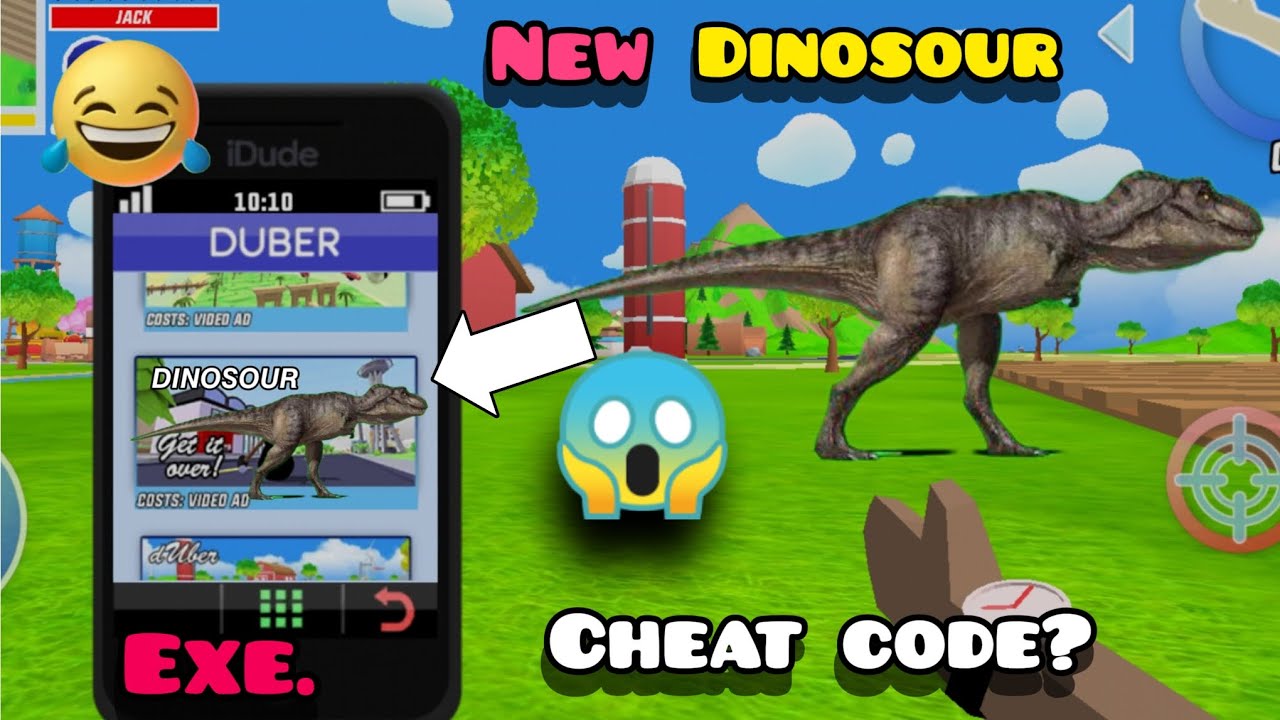 New Dinosaur In Dude Theft Wars 💥🤯🦕| Funny Exe. Moments With Dino🤣 ...