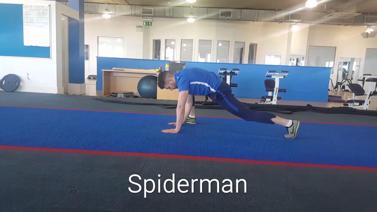 Spiderman Dynamic Warmup: Drogheda Physio - YouTube