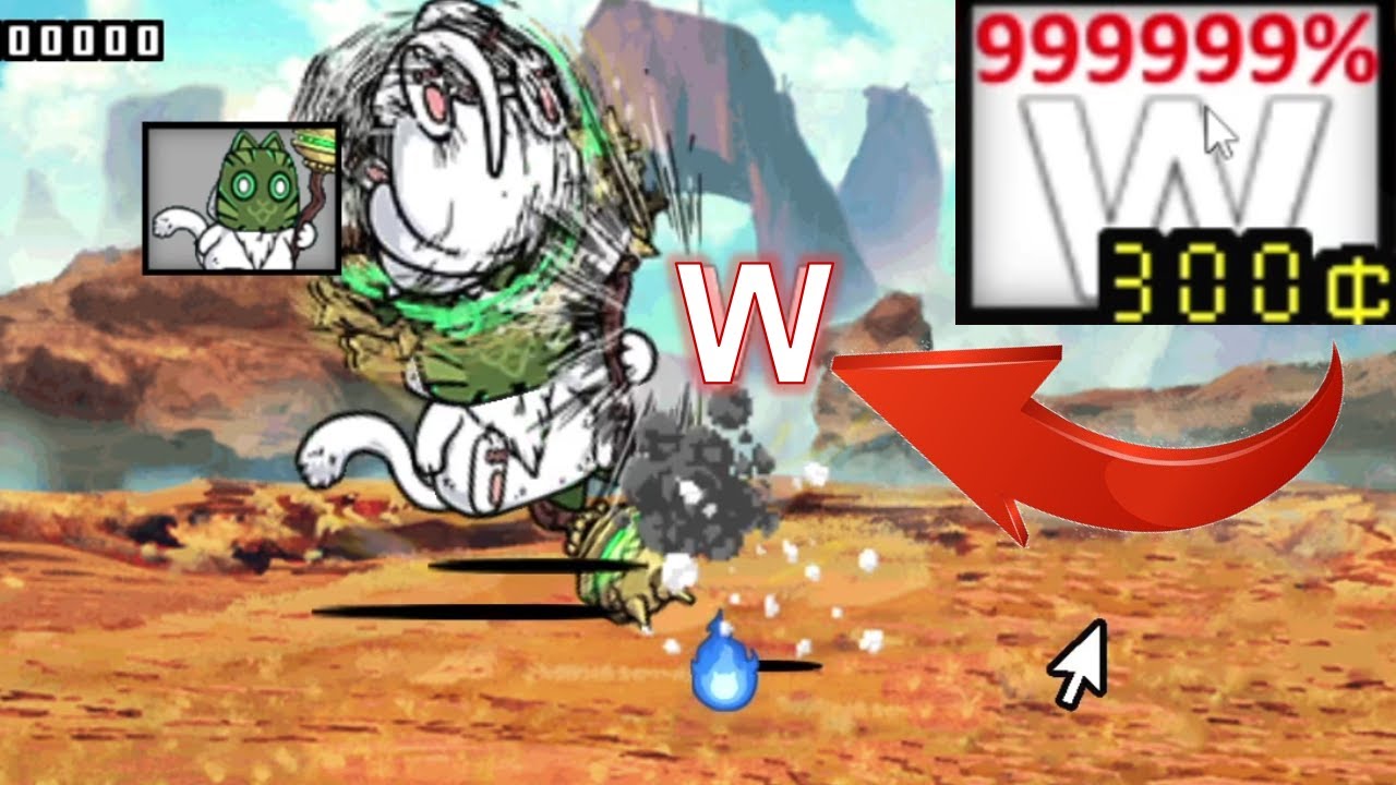 the battle cat W 999999% - YouTube