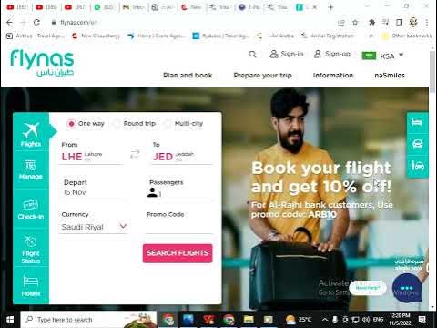 How to book Flynas Ticket from Saudia to Pakistan/India - YouTube
