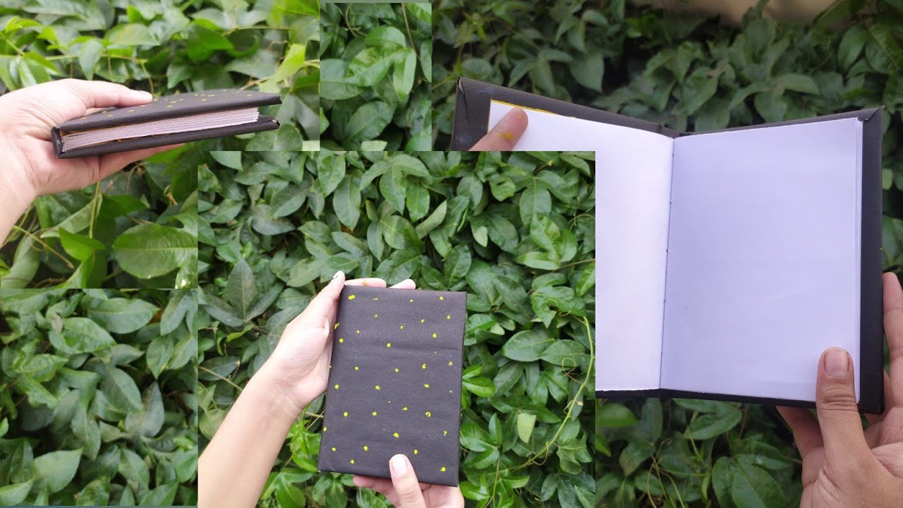 DIY How to Make Journal/Book/Diary at home with paper - YouTube