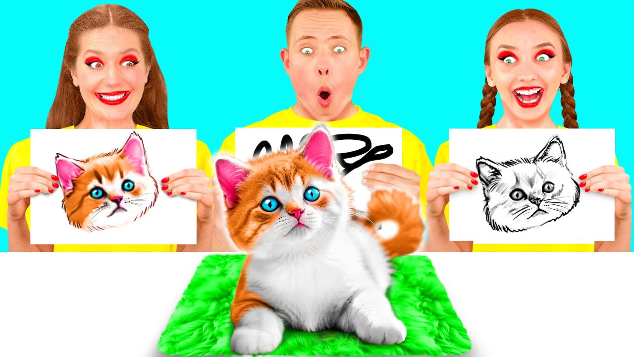 絵がうまいのはどっち？ | 面白いチャレンジ 4Fun Challenge - YouTube