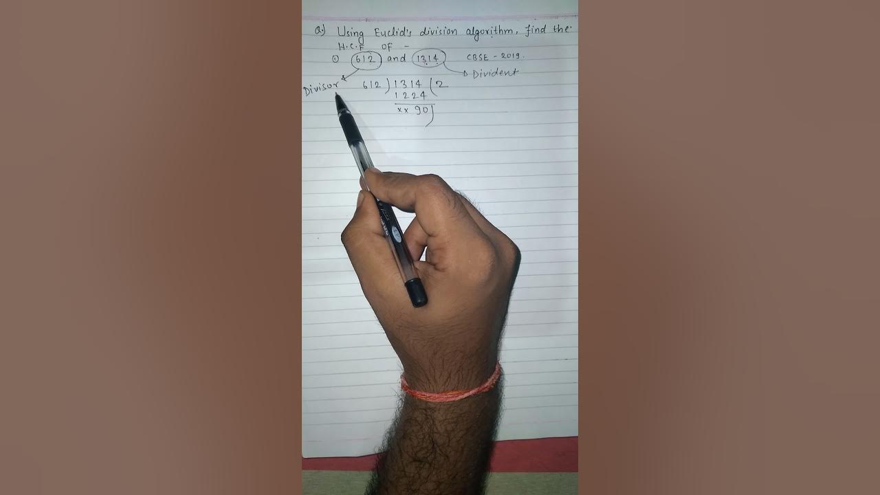 Using Euclid 's division algorithm , Find the HCF of - 612 and 1314 - YouTube