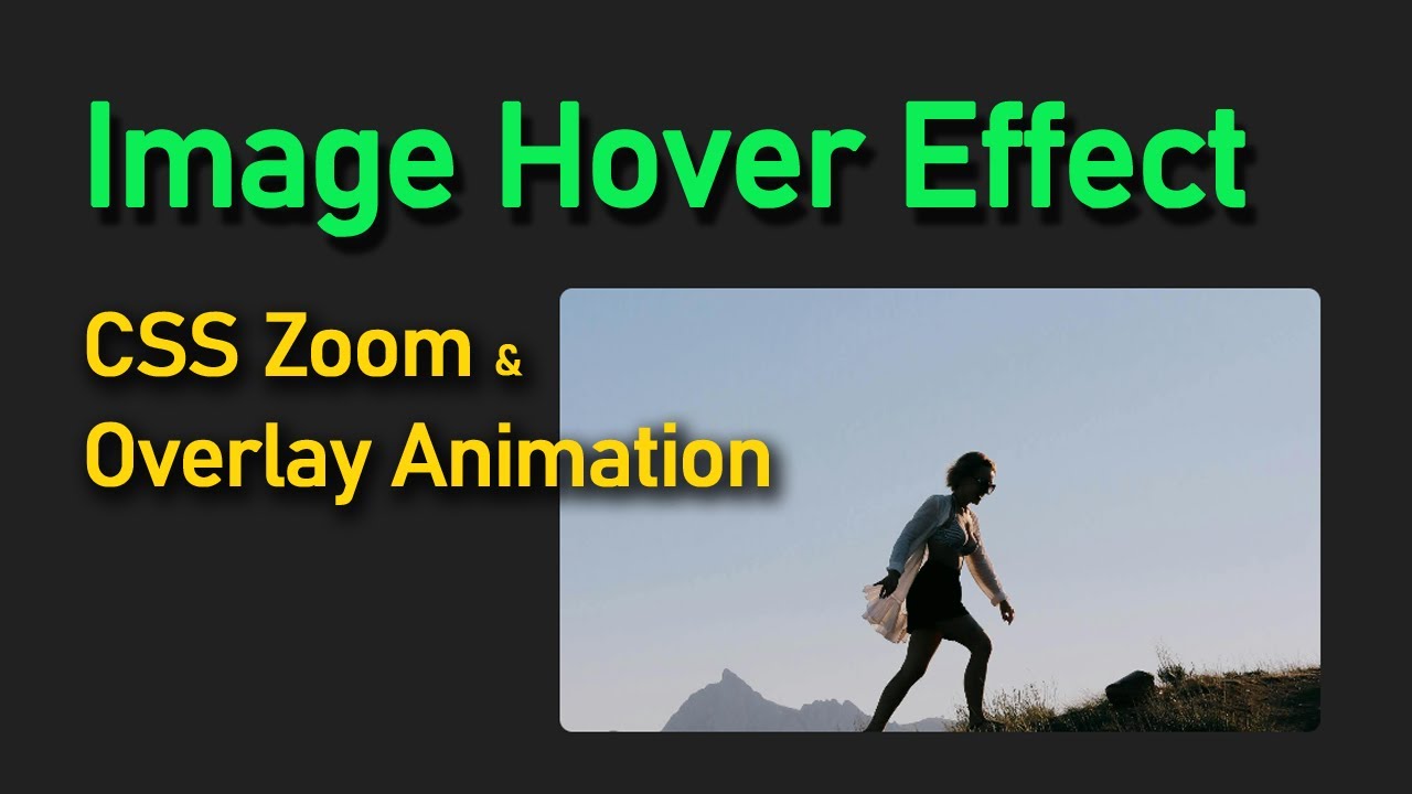 Stylish Image Hover Effect | CSS Zoom & Overlay Animation Tutorial ...