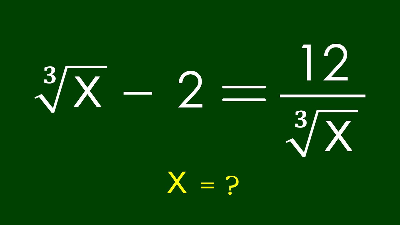 A Nice Algebra Problem | Math Olympiad | Can you solve for x? - YouTube