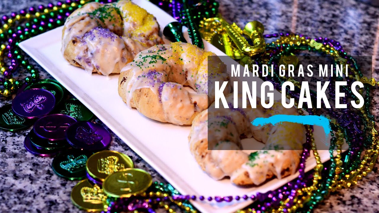 DIY: Mardi Gras Mini King Cakes - YouTube