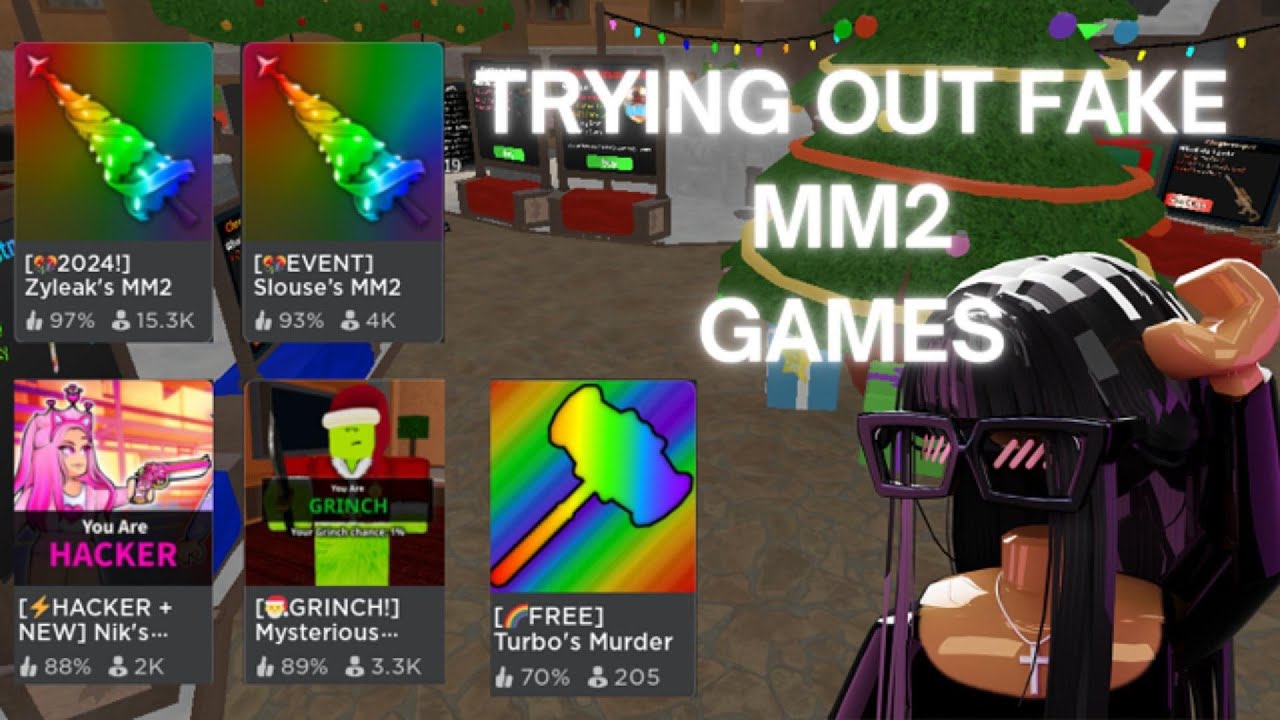 TRYING OUT FAKE MM2 GAMES || MM2 Gameplay || Roblox - YouTube