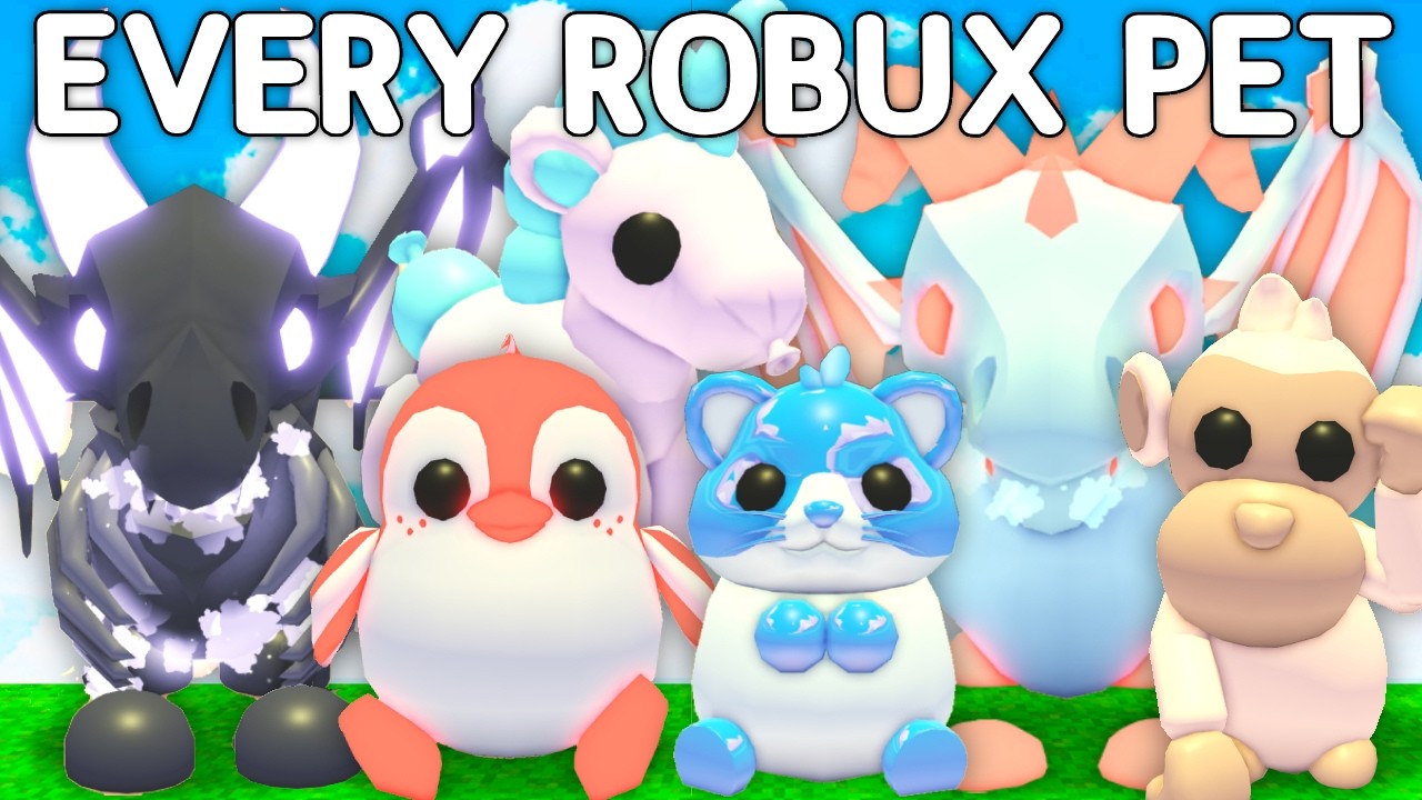 I Bought EVERY Robux Pet In Adopt Me - YouTube