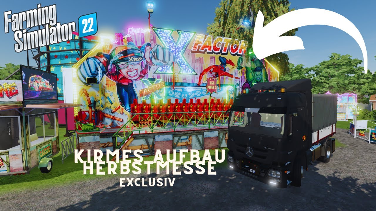 LS22 Kirmes Aufbau in Königsbrg Finaler Part mit Krassen Mods #ls22 # ...