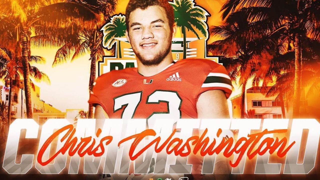 Miami Hurricanes Football (CHRIS WASHINGTON OL BREAKDOWN) - YouTube