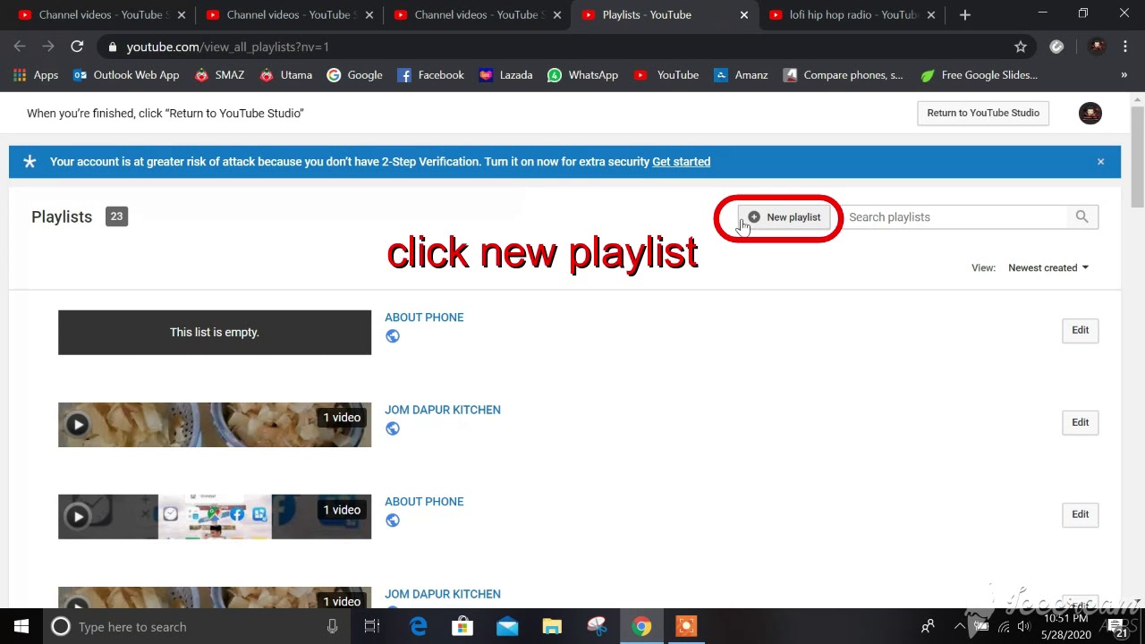 HOW TO MAKE YOUR OWN PLAYLIST ON YOUR YT YouTube how-to-make-your-own-playlist-on-your-yt-youtube