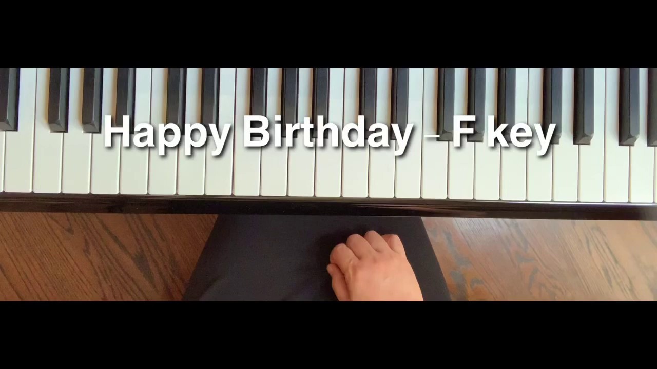 Happy Birthday - F key, 생일축하 노래 반주, Early Intermediate - YouTube