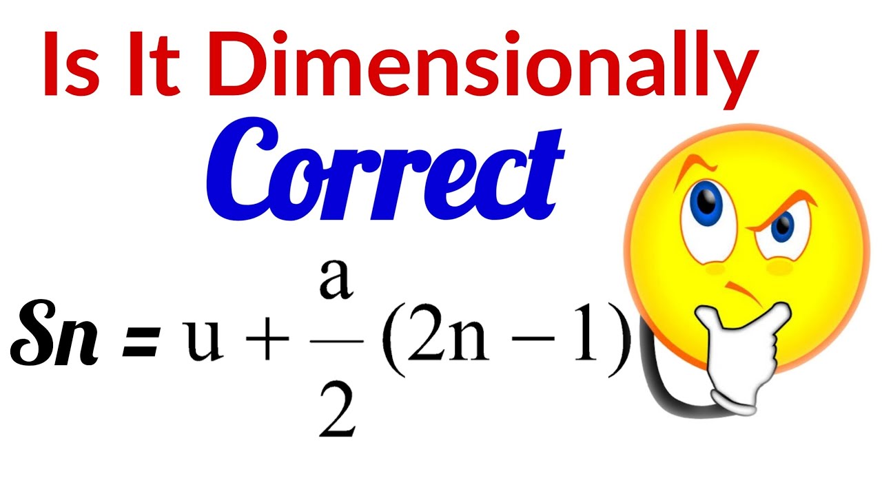 Sn=u+1/2(a)(2n-1) Dimensional Analysis | #Equation_Of_Motion | # ...