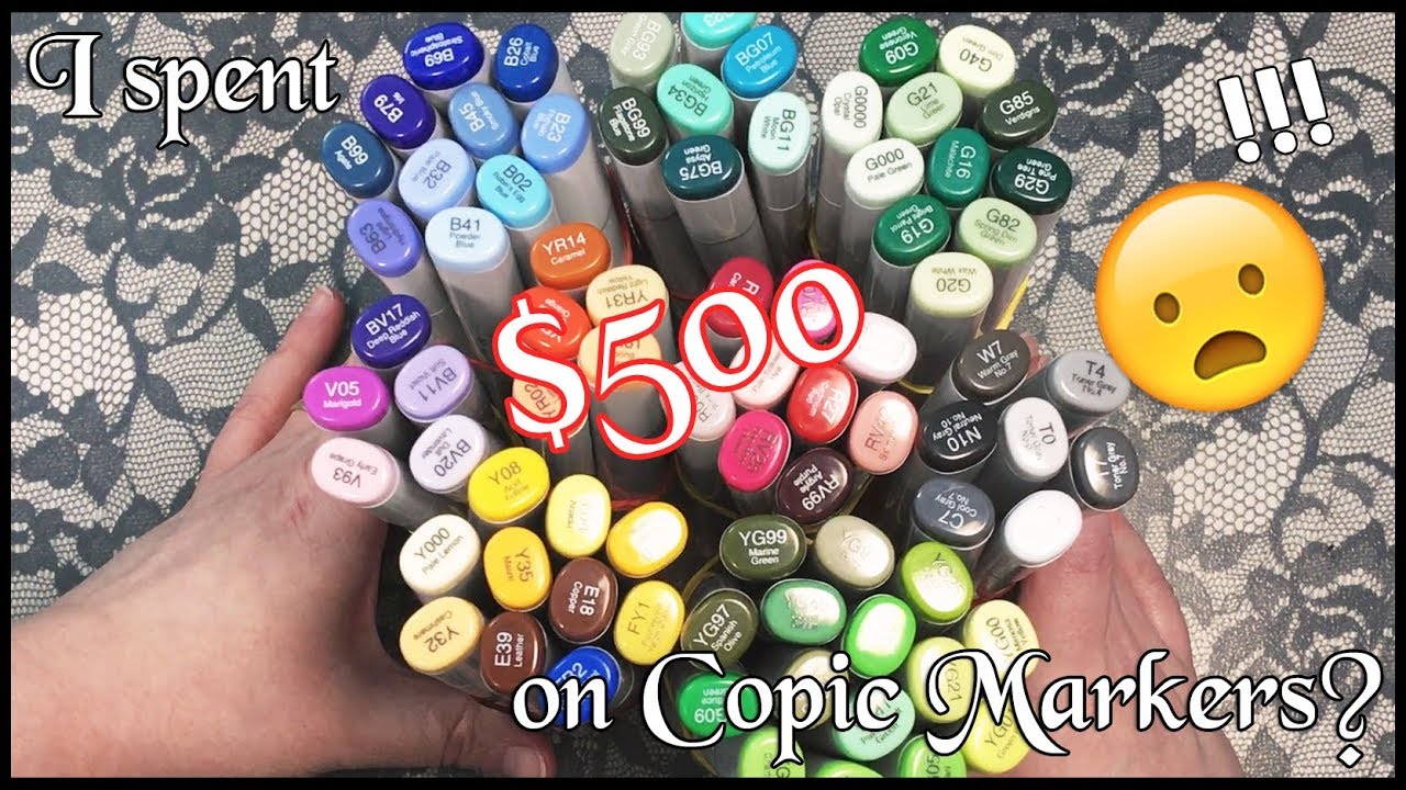 HUGE Copic Marker Haul and Swatching 79 Copics! - YouTube