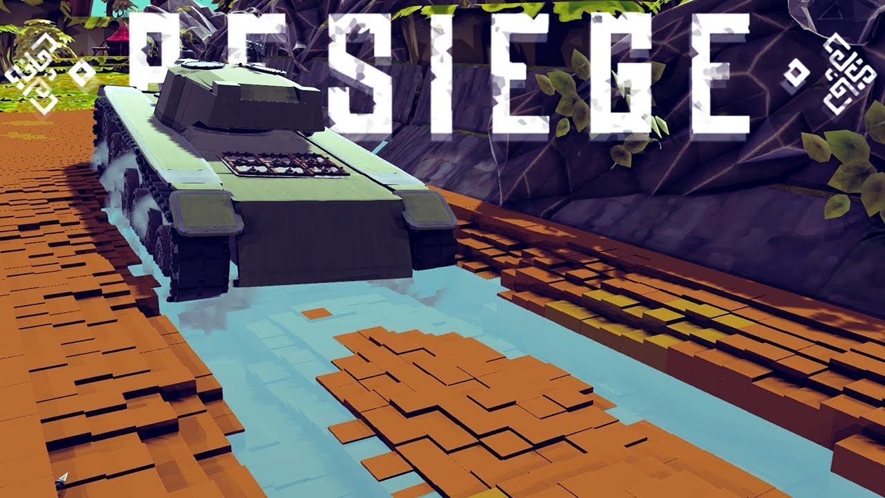 Besiege - Mud Physics In Besiege, Working Hydraulic Press & A Walker ...