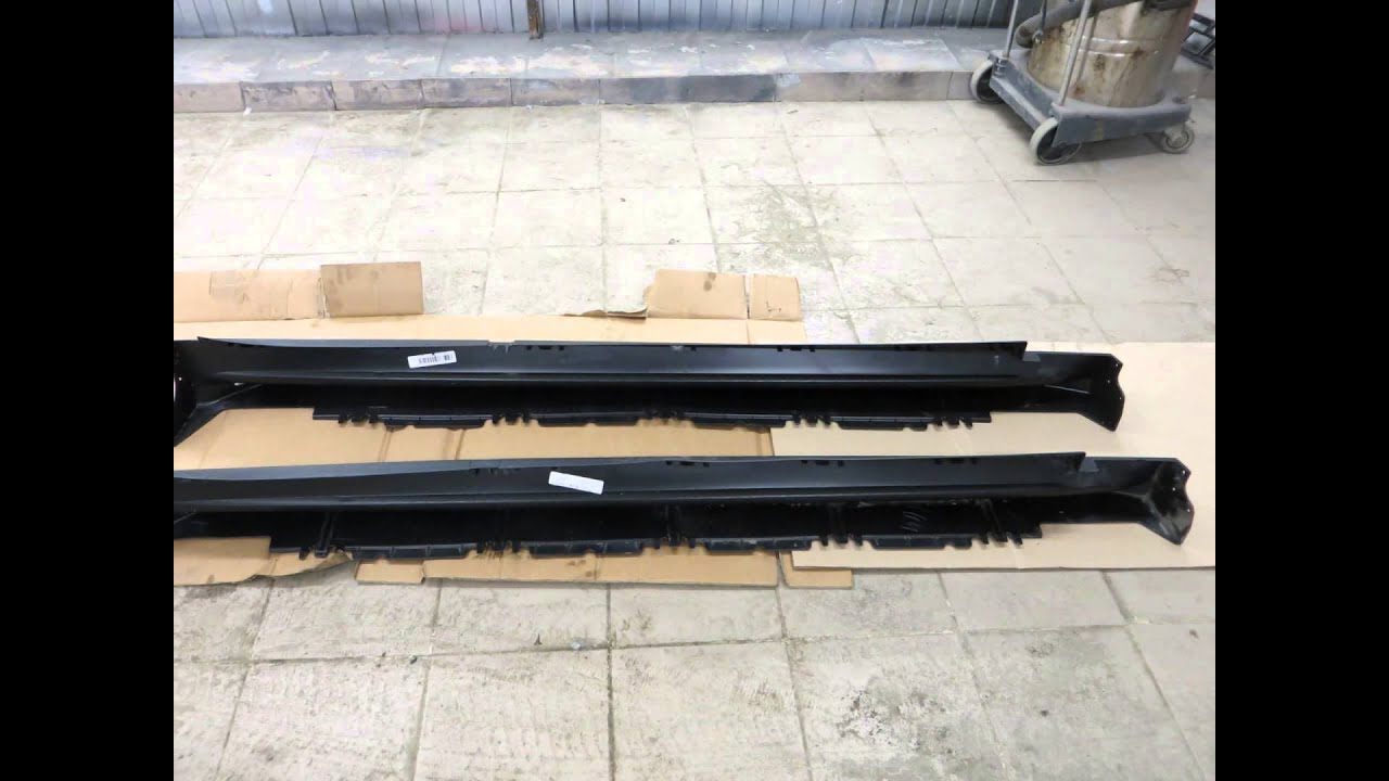 Порог левый Mercedes ML w166 AMG A1666900175, 1666900175 - YouTube