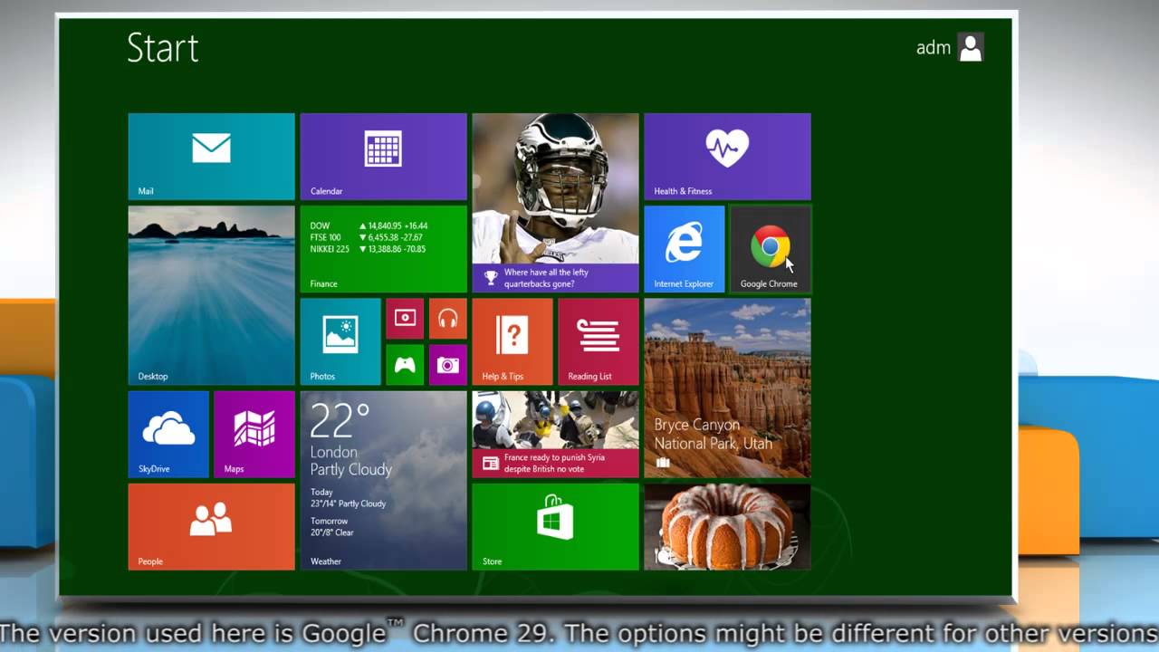 How to switch from the Metro interface to Desktop mode in Google ...