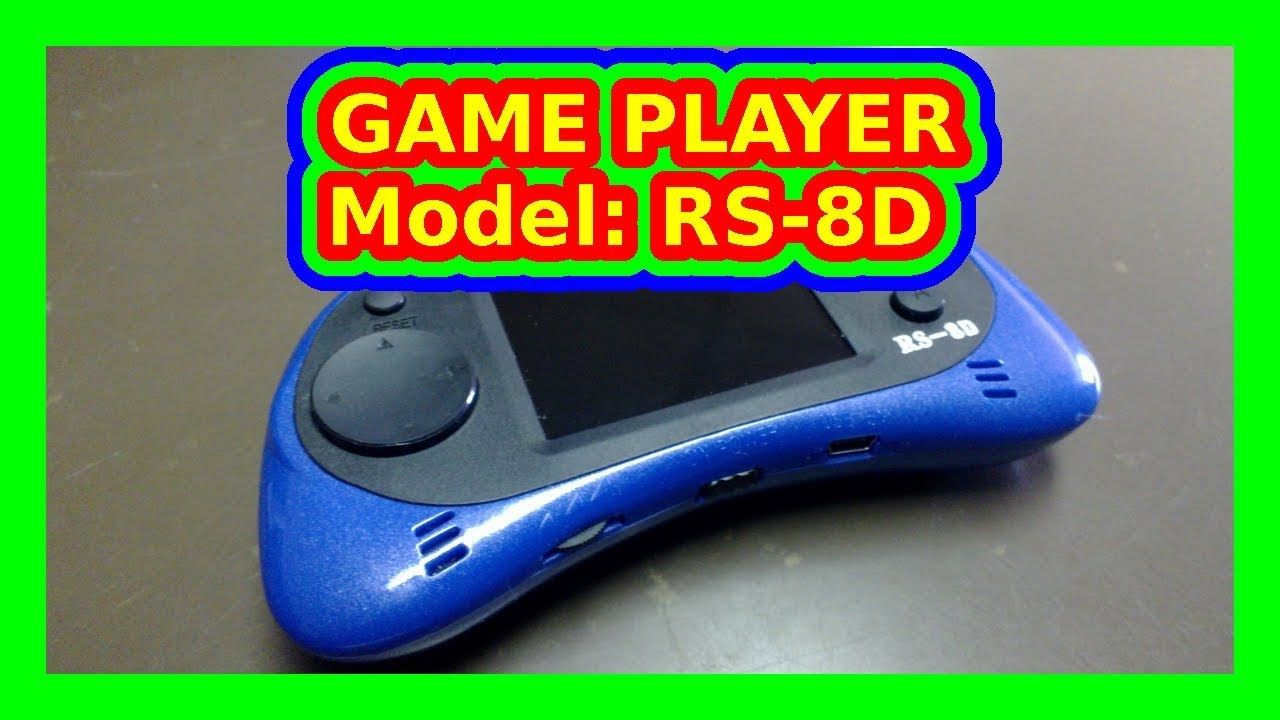GAME PLAYER Model RS-8D 💪 Video consola handheld *C024 - YouTube