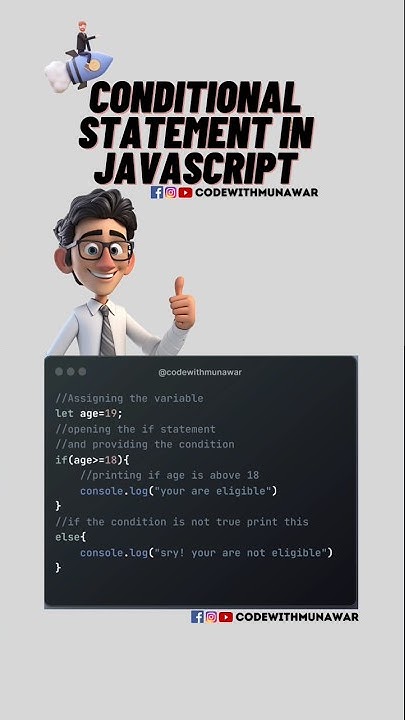 Conditional Statement in JavaScript #coding #javascript #python #webdevelopment #programming # ...