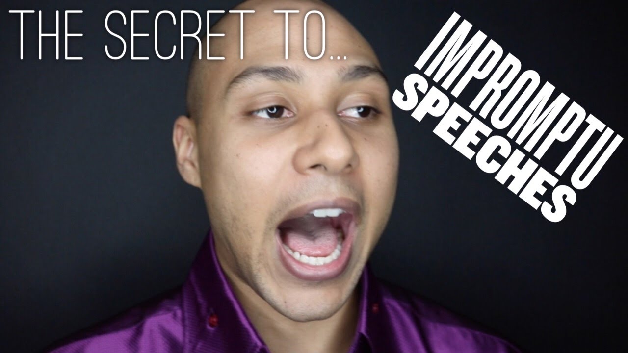 How to deliver an impromptu speech - Presentation Skills - YouTube