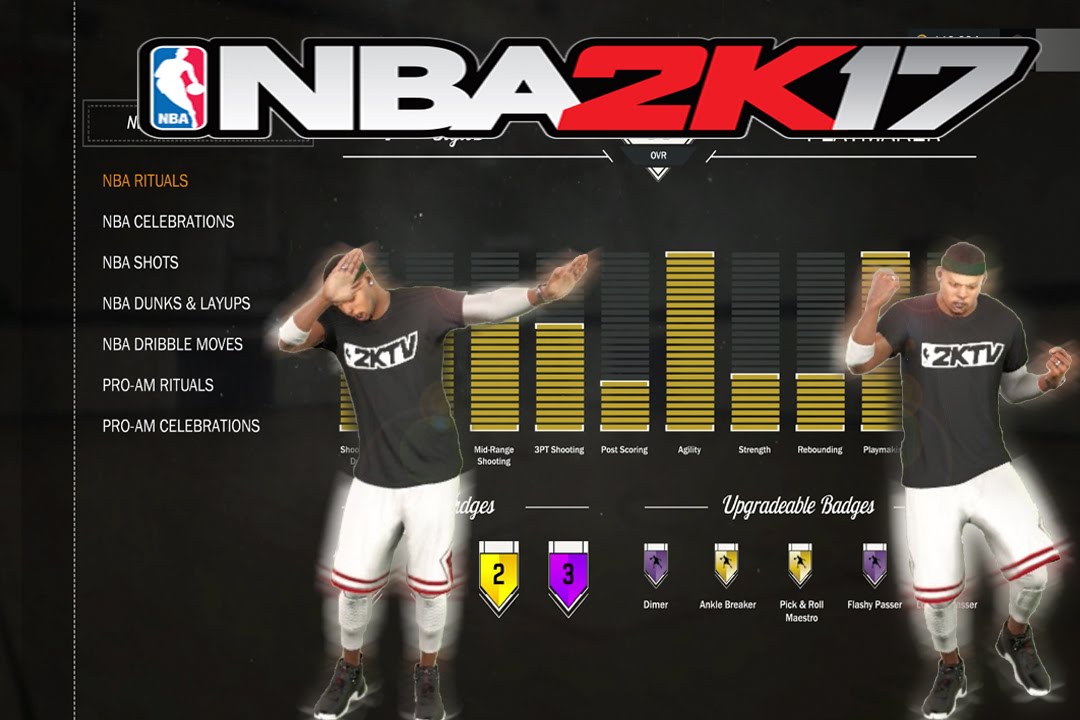 NBA 2K17 Attribute Update & Moveset - YouTube