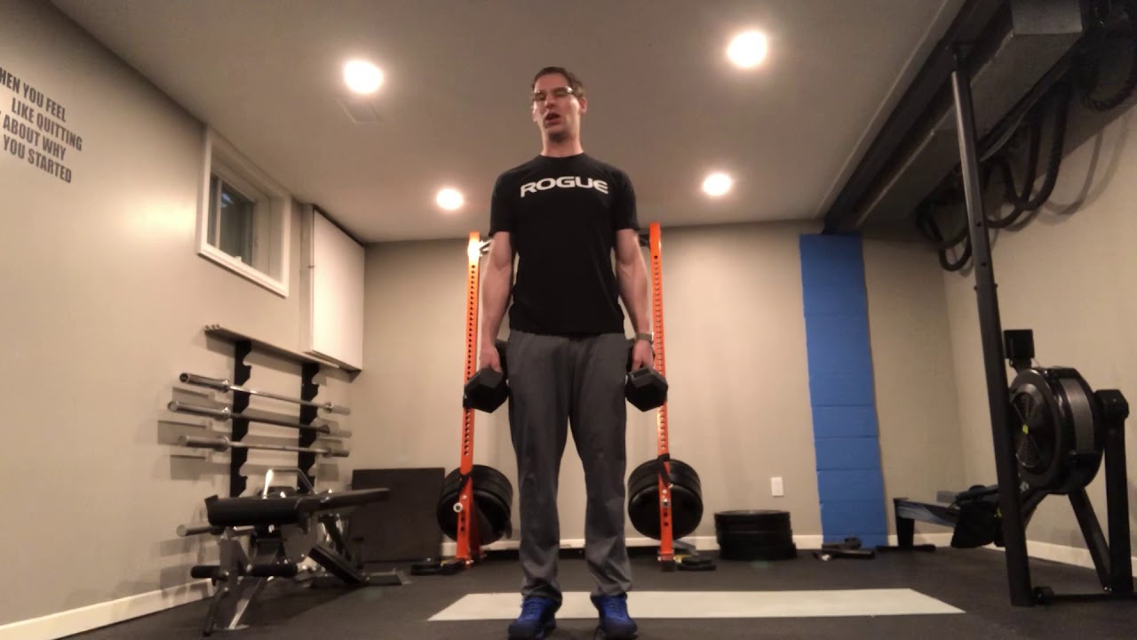 Front rack surrender lunge - YouTube