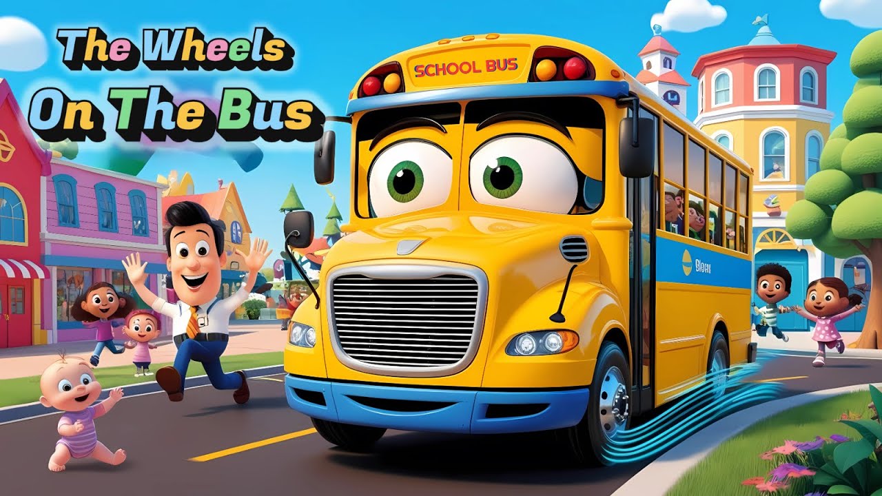 "The Wheels on the Bus" Nursery Rhyme | Fun Sing-Along Kids Song - YouTube