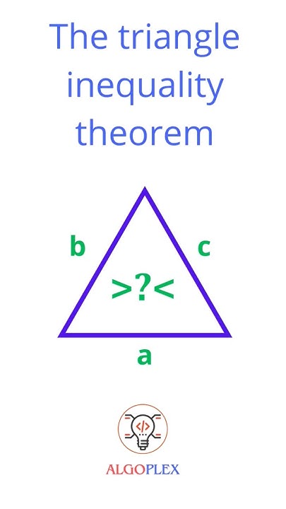 Triangle Inequality Theorem Explained in 60 Seconds! | #shorts - YouTube