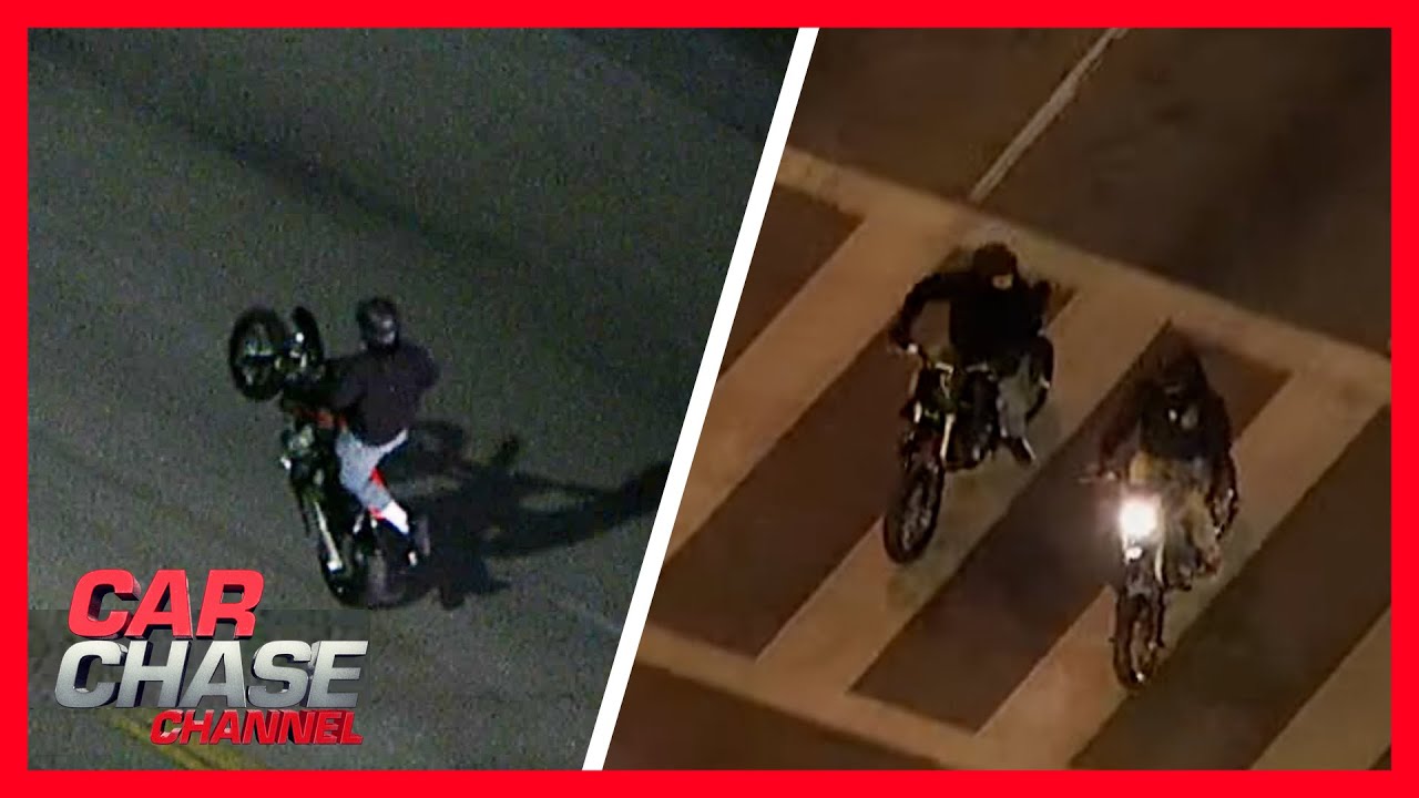 WILD Motorcycle Chase: Suspect escapes police in Los Angeles | Car ...
