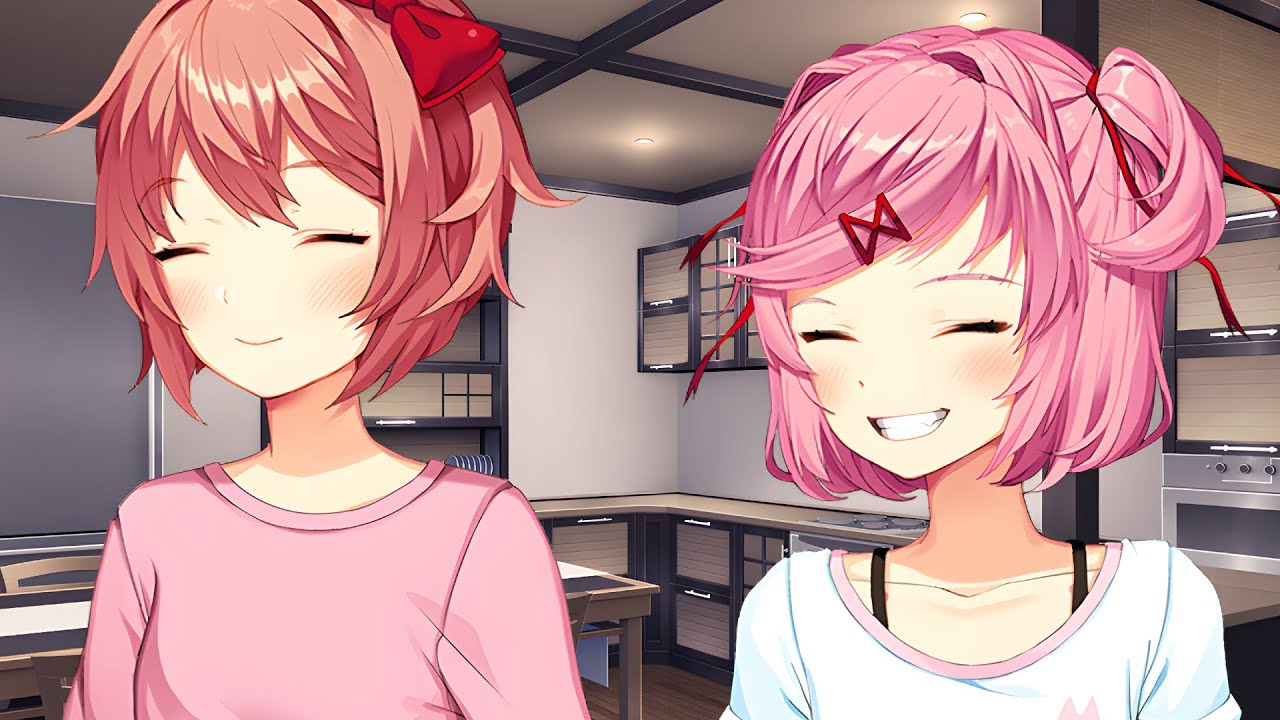 Sayori and Natsuki Cooking Together | "Cooking with Natsuki" DDLC Mod ...