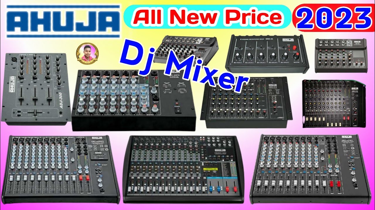 Ahuja All Model Dj Mixer & Live Program New Price List 2023 - YouTube