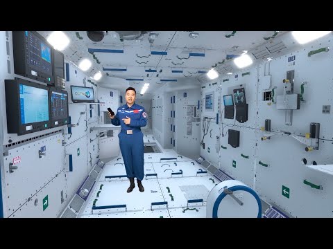 Exploring the Tianhe core module interior