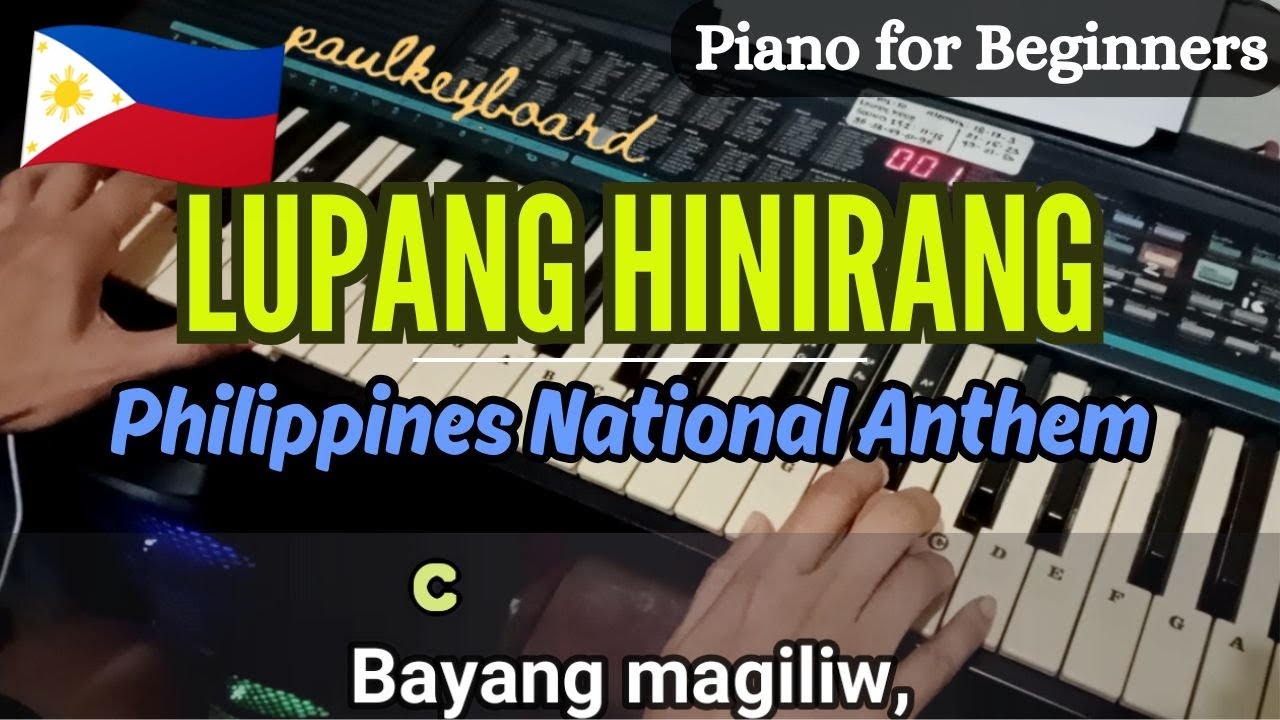 LUPANG HINIRANG - Philippines National Anthem by Julian Felipe ...