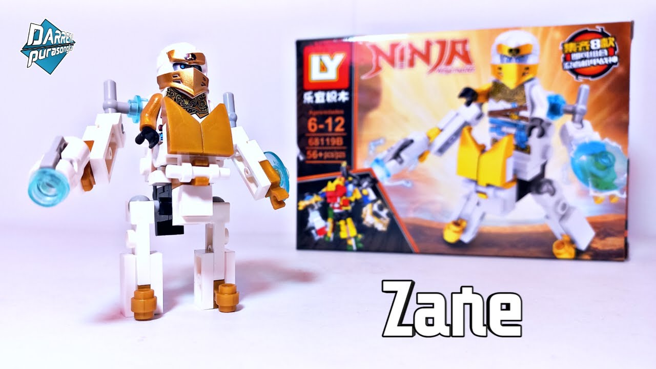 Ninjago Zane samurai x mech lego minifigure unboxing - YouTube