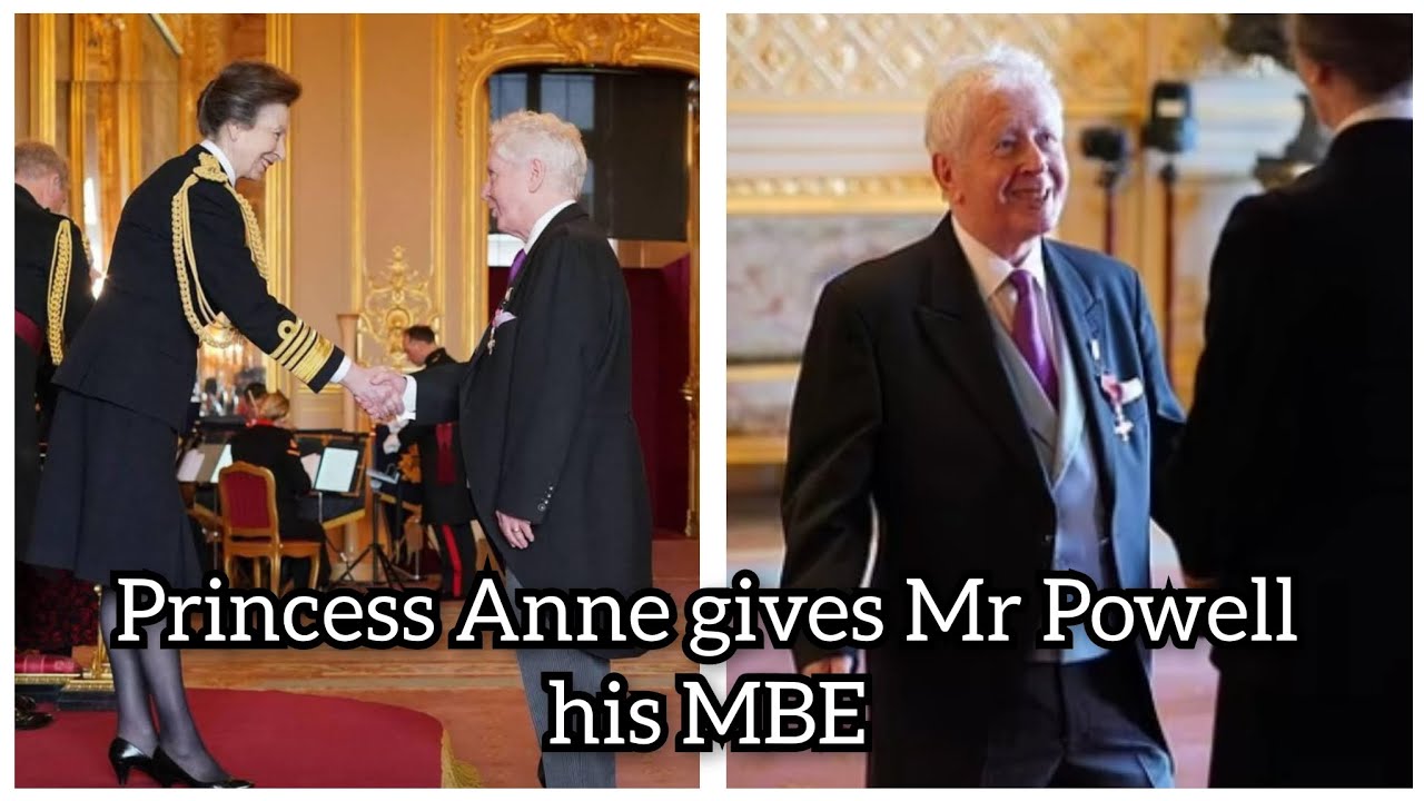 Daily Mail's Jeff Powell receives MBE from Princess Anne at Buckingham ...