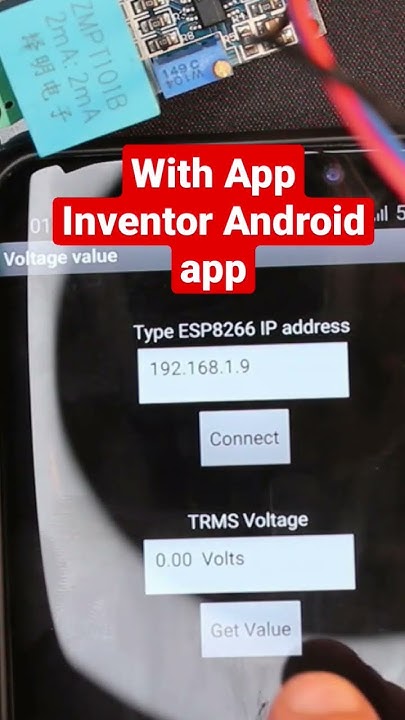 ESP8266 WiFi voltmeter with android app inventor and #arduino - YouTube