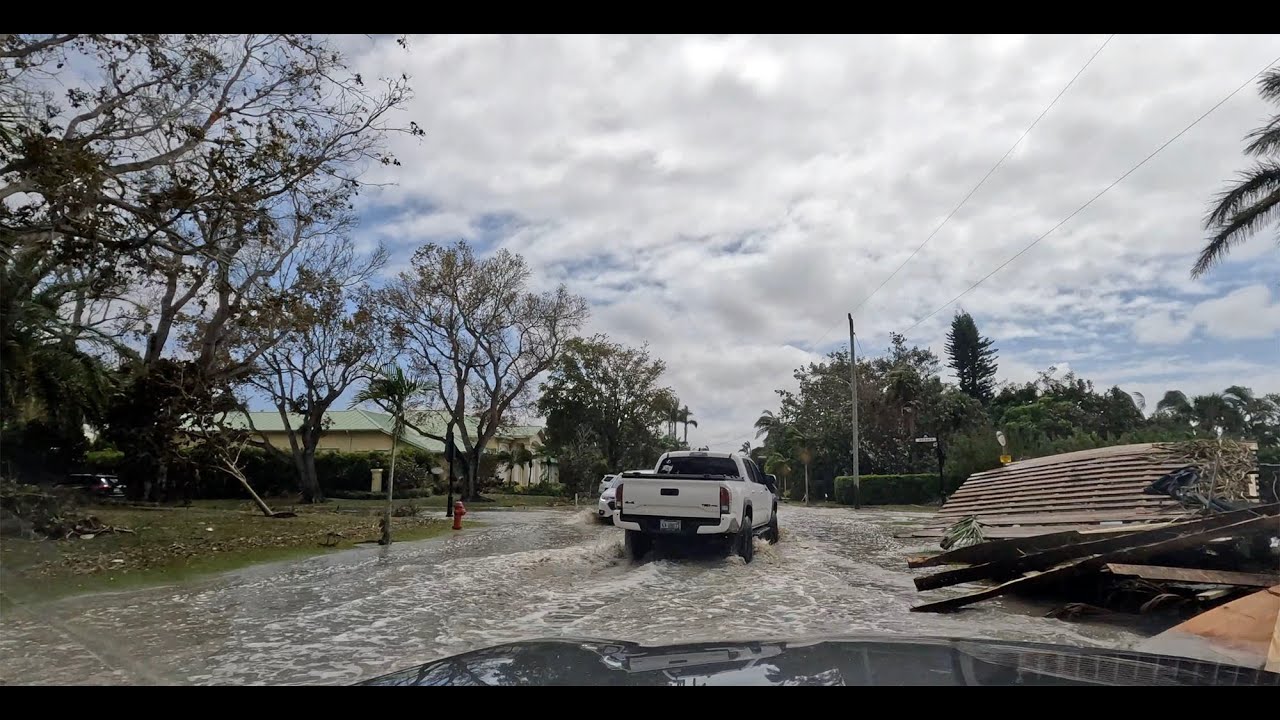 Water Damage caused by the surge from Hurricane Ian on Gulf Shore Blvd ...