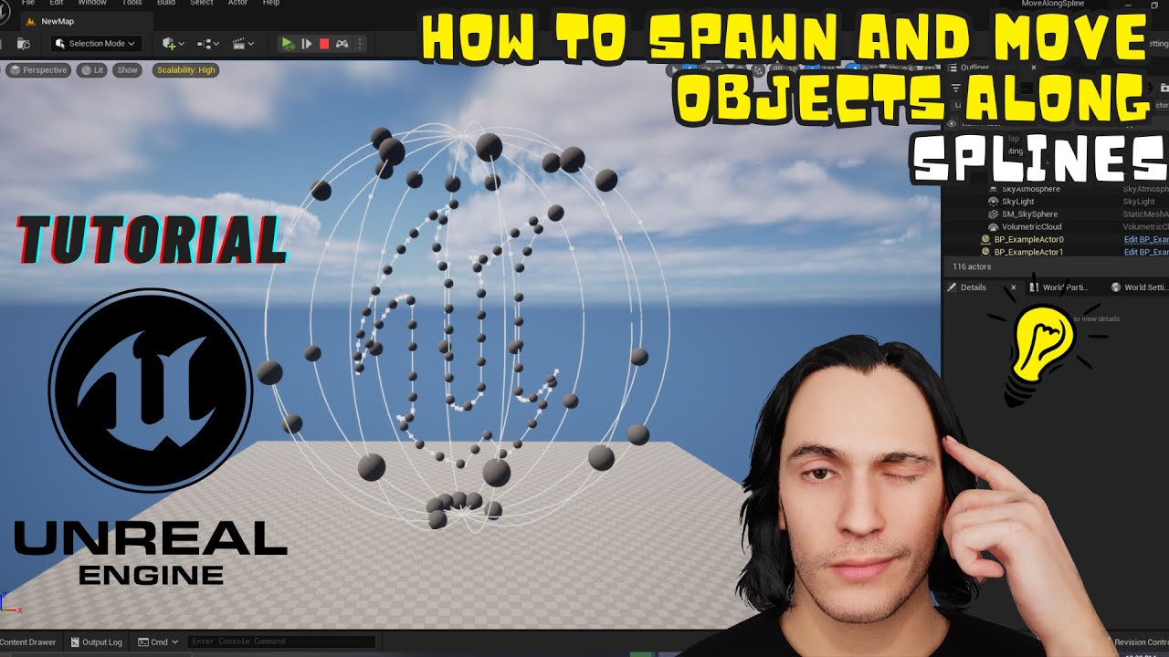 How To Move Objects Along Spline Unreal Engine 5 Tutorial Youtube