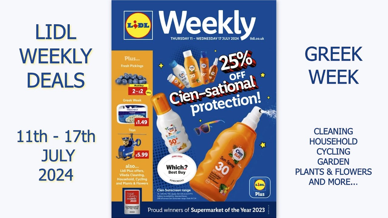 Lidl Weekly Deals 11th - 17th July 2024 Greek Week - YouTube