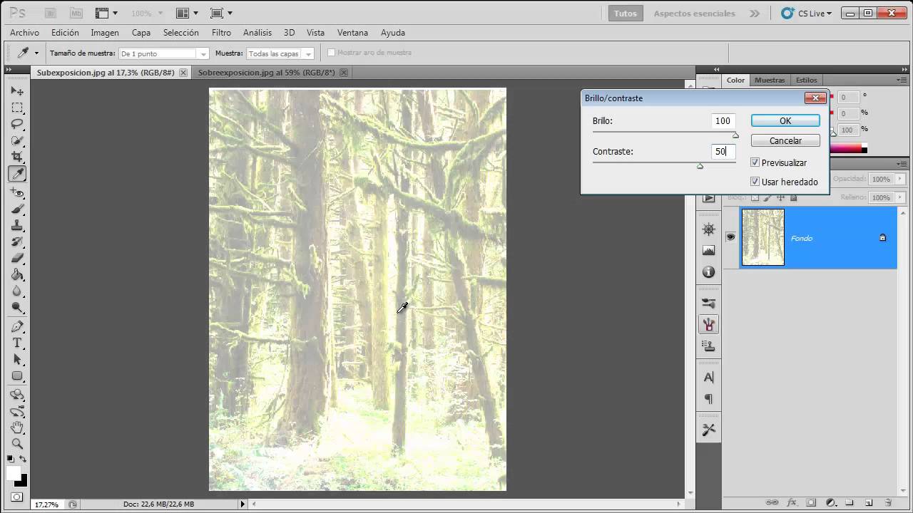 Como arreglar el brillo y el contraste de una imagen - YouTube