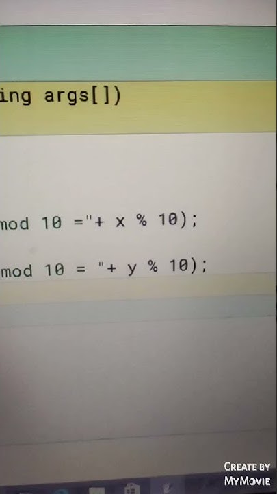 Modulus Operator In Java - Youtube