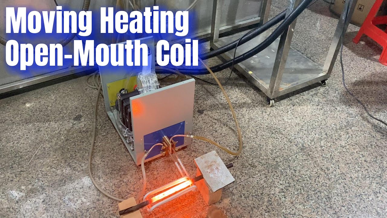 Moving Heating Brazing | Open Mouth Coil - JL-60kW Induction Heating ...
